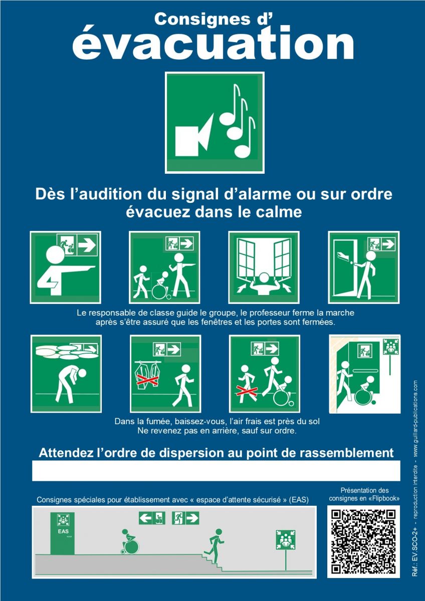 Panneau de signalisation VANNE GAZ avec consignes de securite en PVC ...